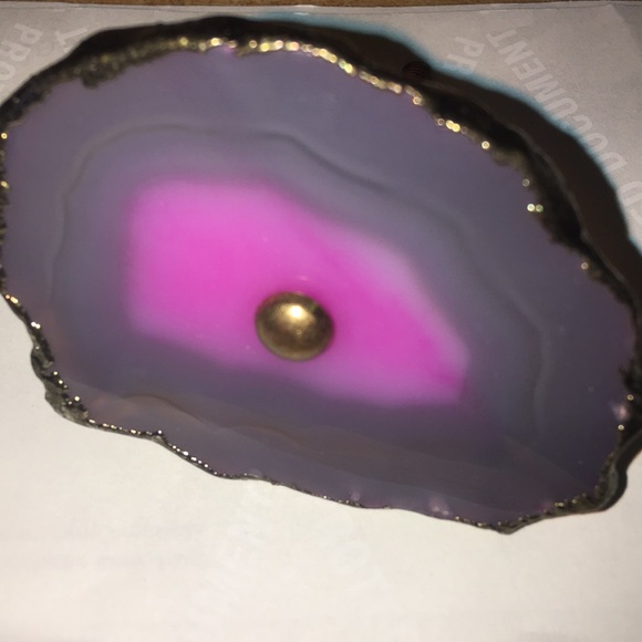 Other | Anthropologie Agate Gold Plated Knob | Poshmark